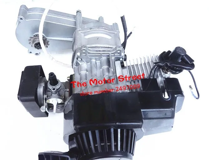 49cc 2 тактный двигатель с электрическим стартером+ кабель дроссельной ...