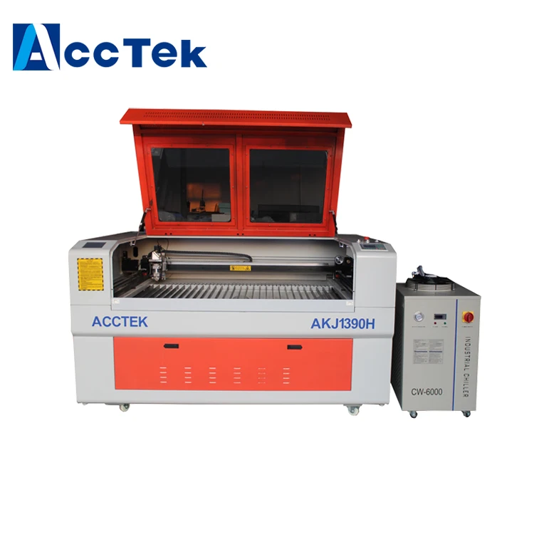 China AccTek 60W 80W 100W 130W laser cutting machine 1390 EFR laser ...