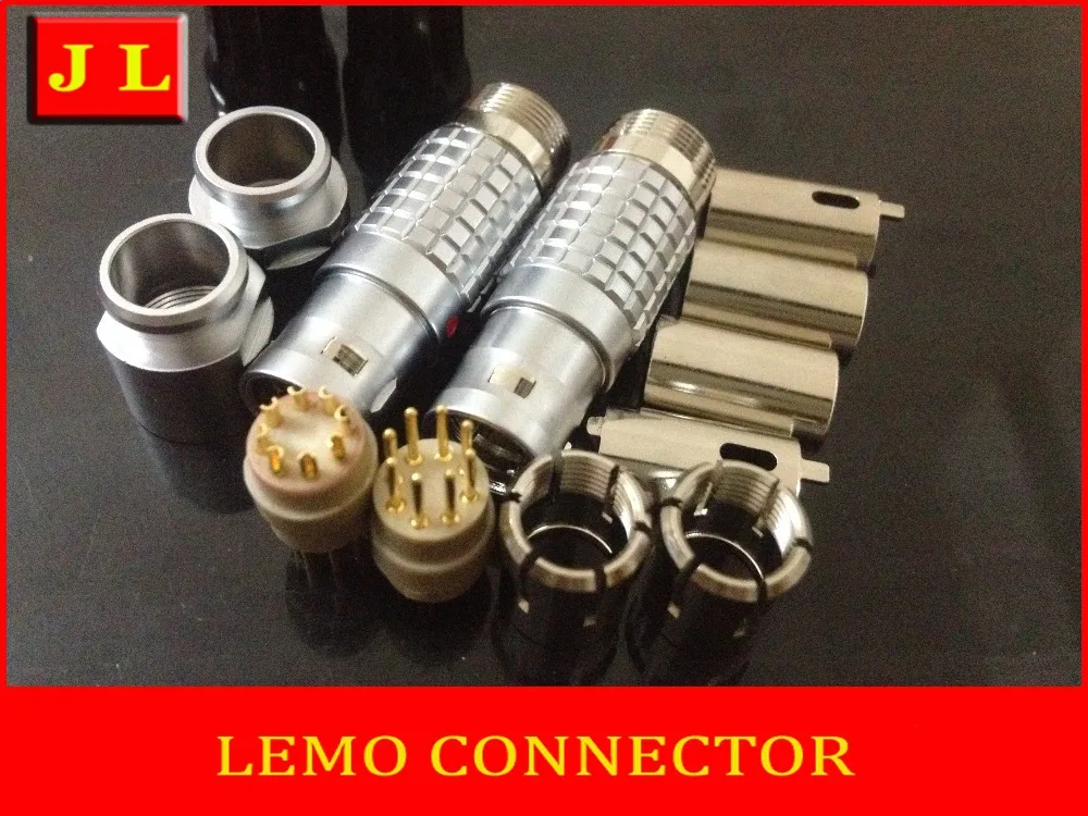 LEMO connector PN;FGG.2B.308.CLAD**Z , LEMO 2B connector plug 8pin,LEMO ...