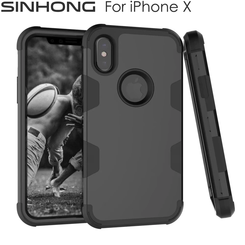 360 Degree Full Body Protection Case For iPhone X iPhoneX Cover ...
