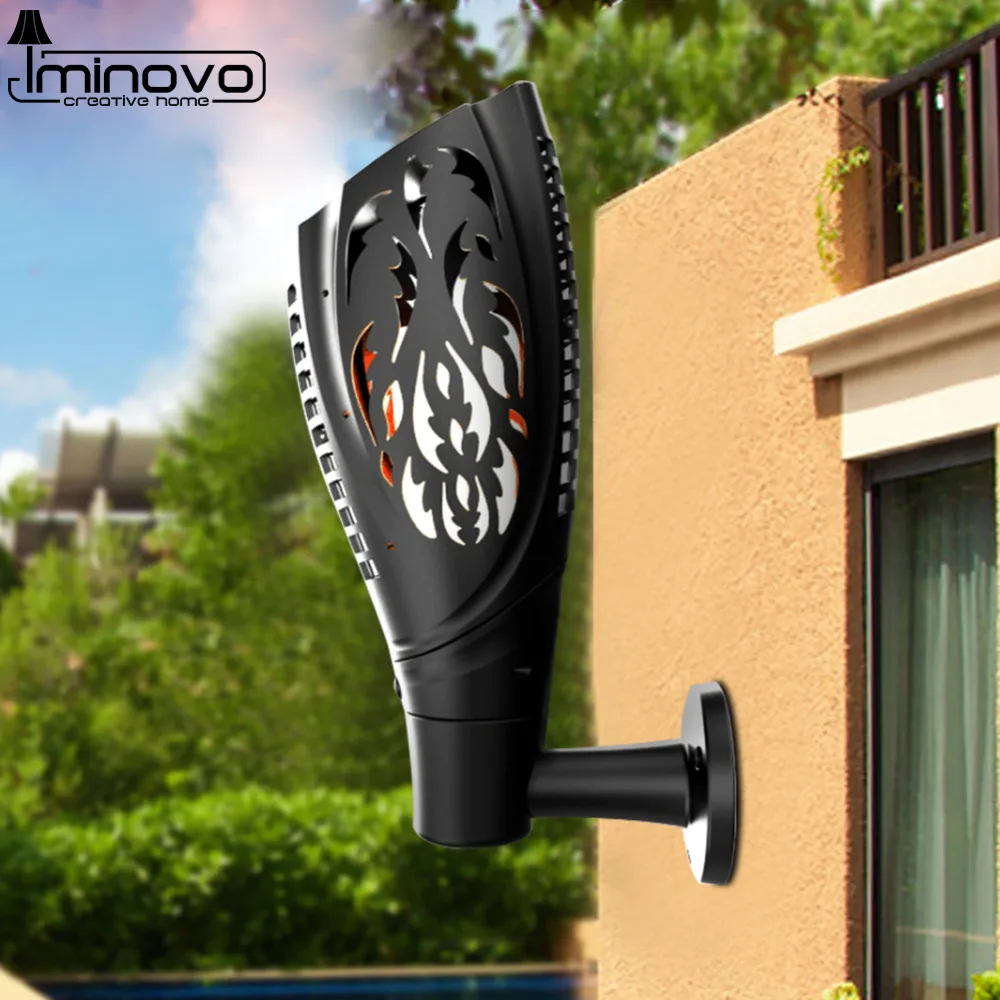 Led Solar Flame Lamp Bulb Flickering Path Lawn Torch Lights Effect Fire ...