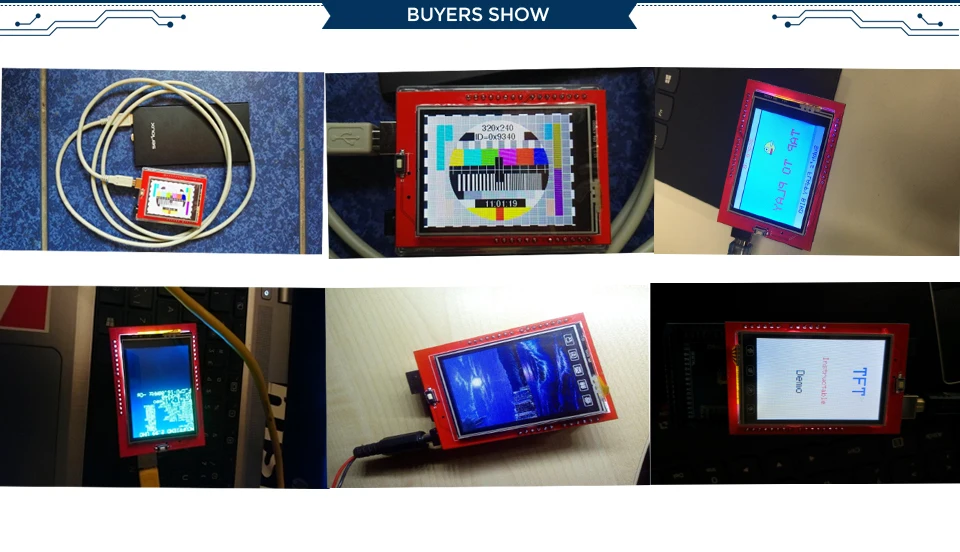 For Arduino UNO R3 Mega2560 TFT LCD Touch Screen Display 2.4 inch Shield LCD Module 18-bit ...