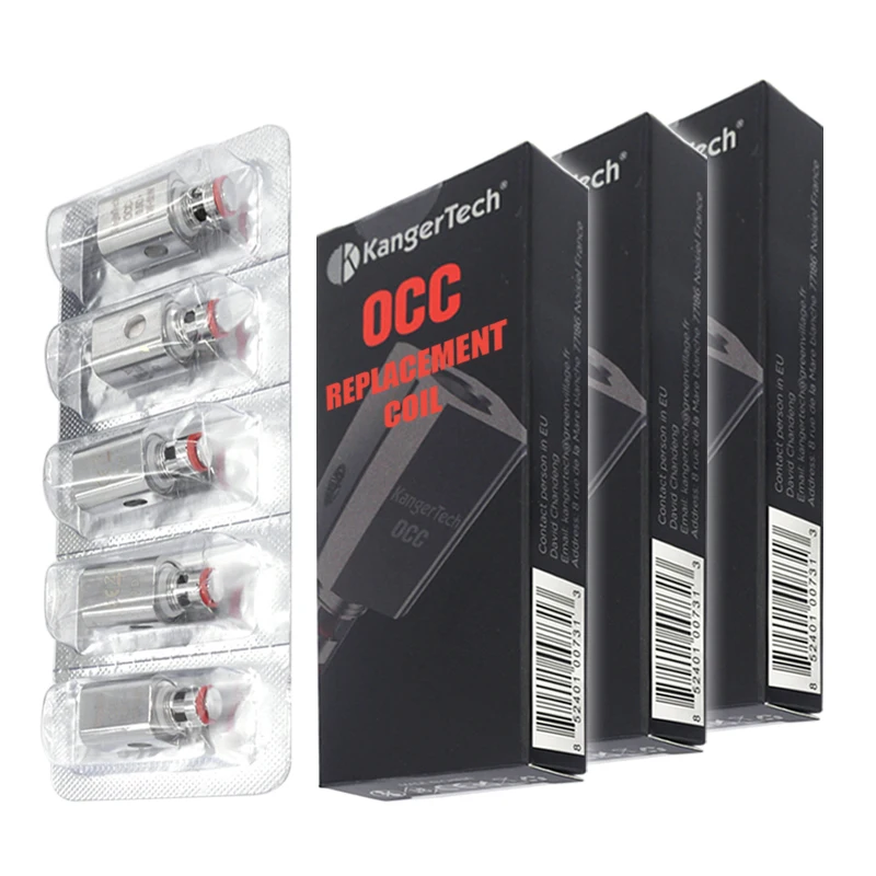 KangerTech Subtank OCC NiCr 1.2 ohm Replacement Coil 15 Pieces for ...