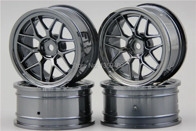 4pcs 1/10 Touring&Drift 15% Reinforced Nylon Wheel Rim I7YCH (Chrome ...