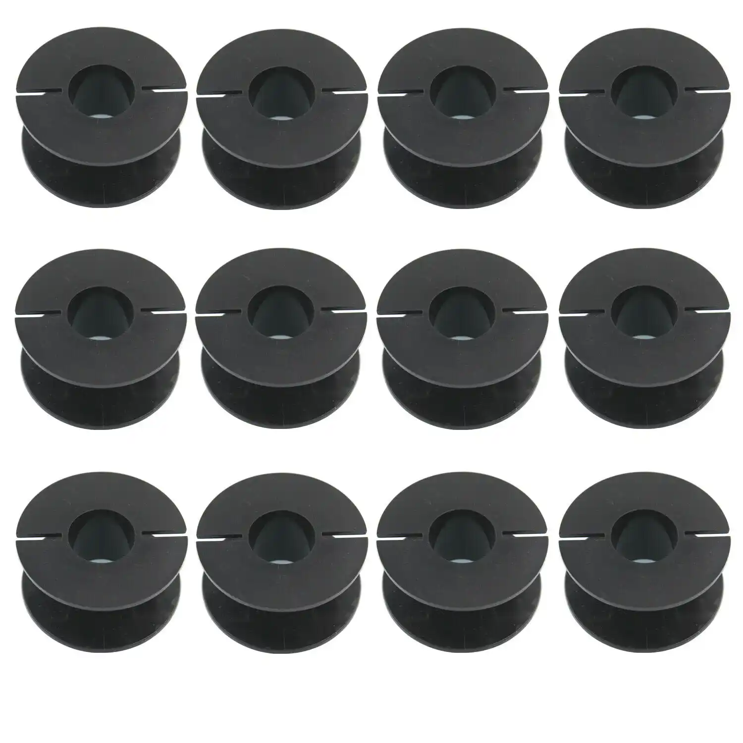 10PCS 28x14mm Transparent Black Plastic Bobbin Wire Coil Former FR DIY ...