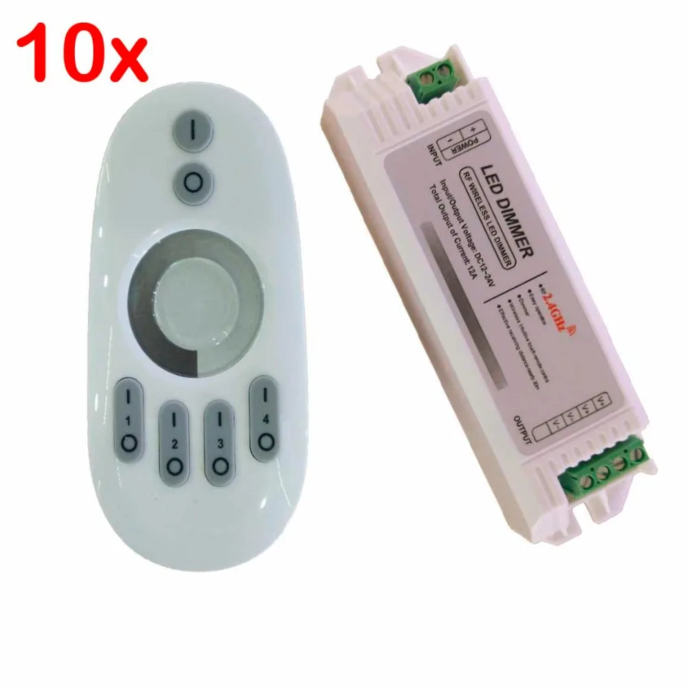 FREE-DHL-10sets-lot-DC12V-24V-12A-4-zone-2-4G-RF-LED-Dimmer-Touch ...
