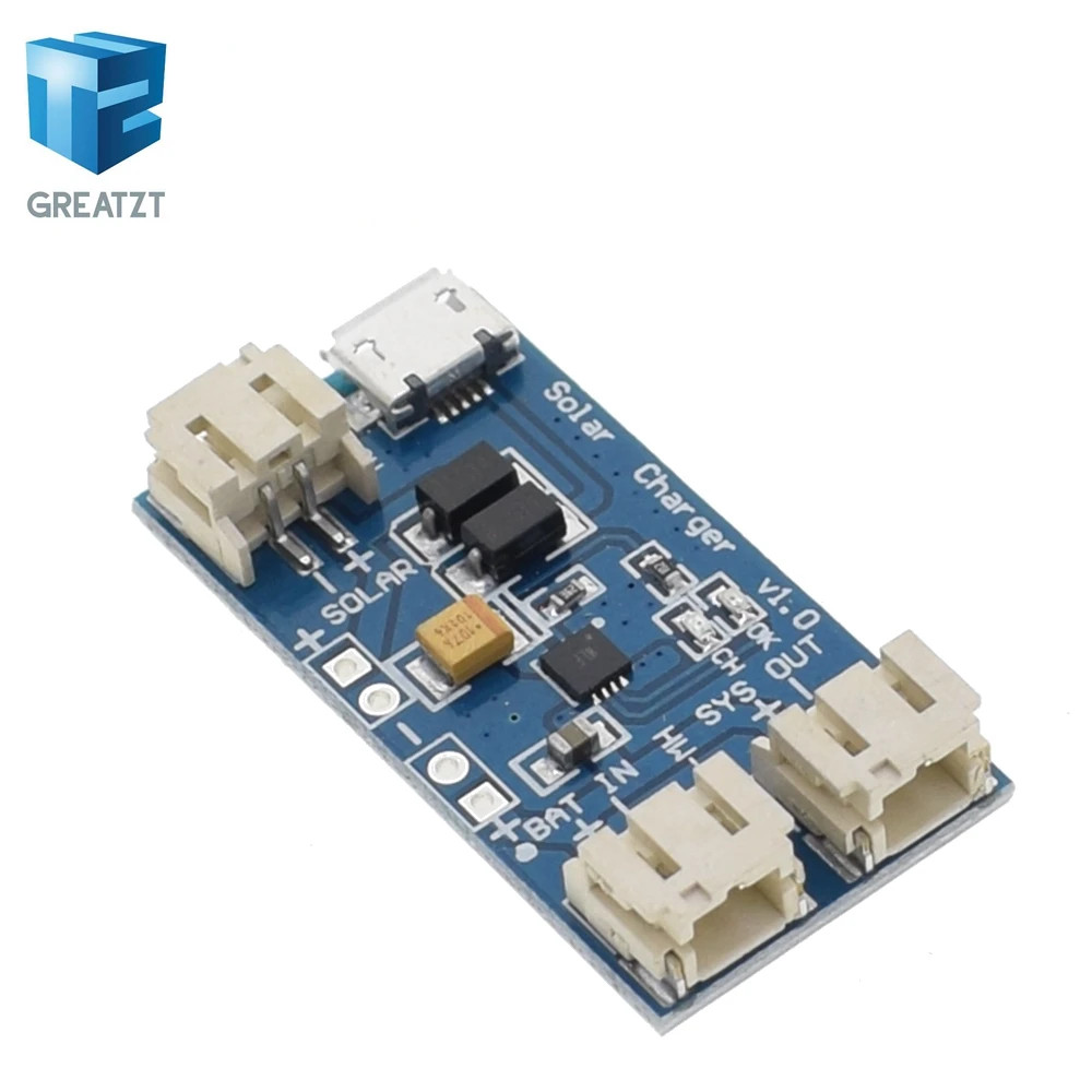 GREATZT 500Ma Mini Solar Lipo Charger Board CN3065 Lithium Battery ...