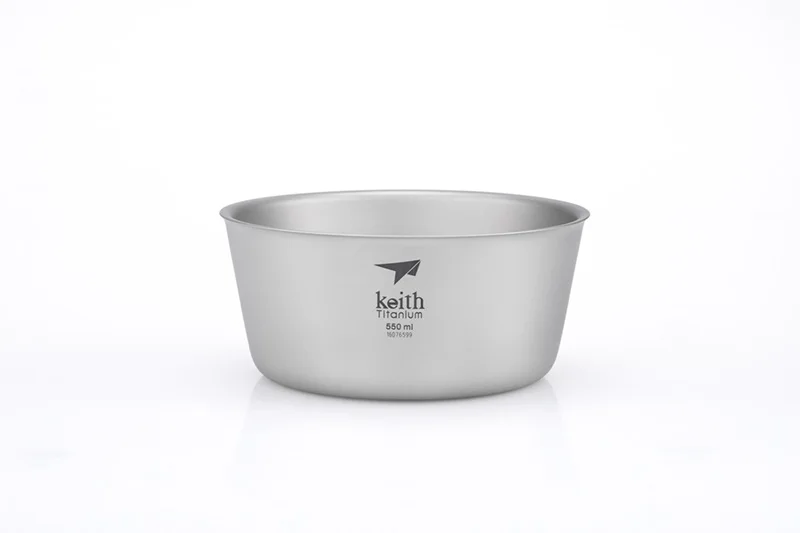 Keith Titanium Bowl Ultralight Camping Cookware Tableware Cutlery ...
