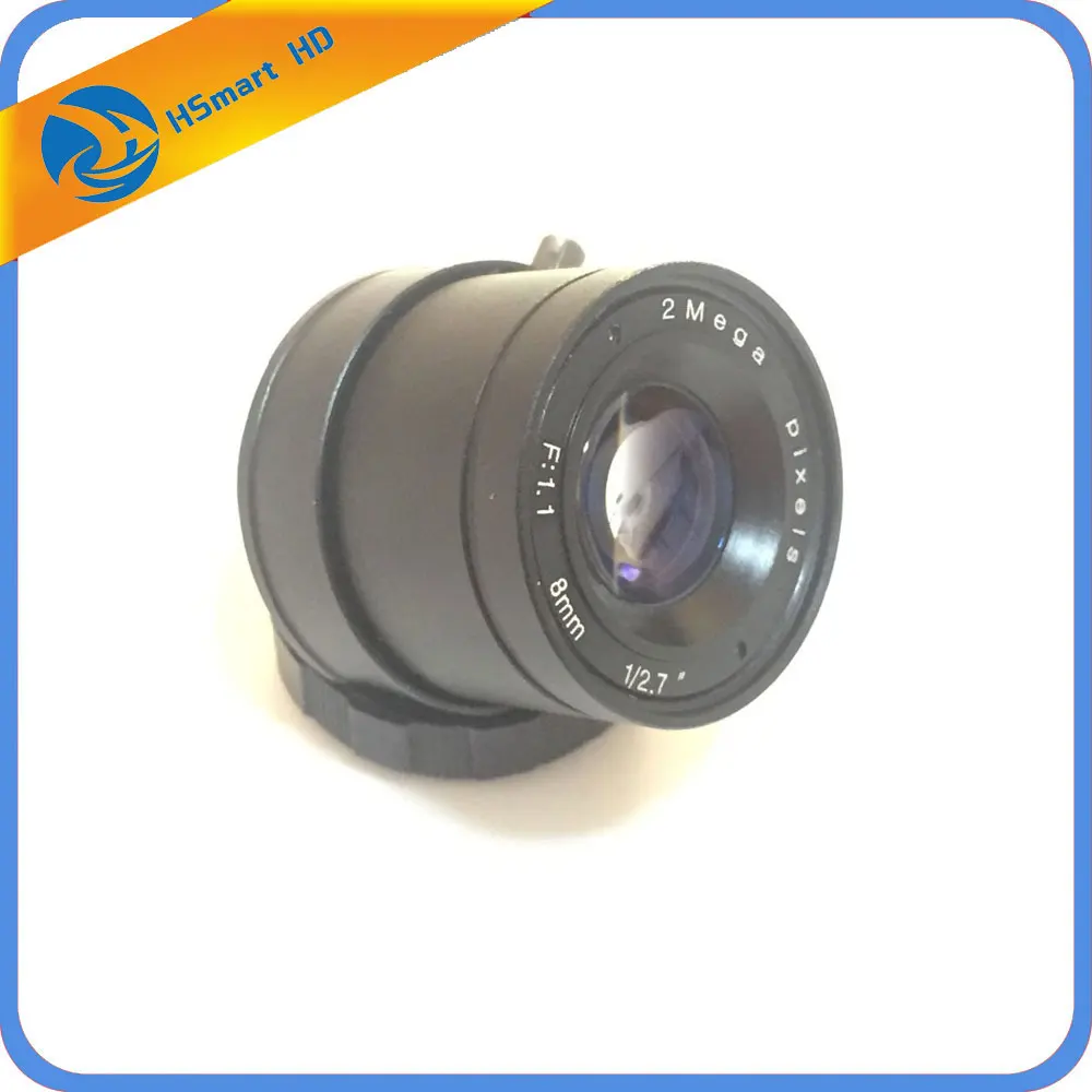 1/3″ F1.2 CCTV Lens Fixed Iris CS 2.0MP 8mm Lens+CS mount Holder For Security Camera - Security ...