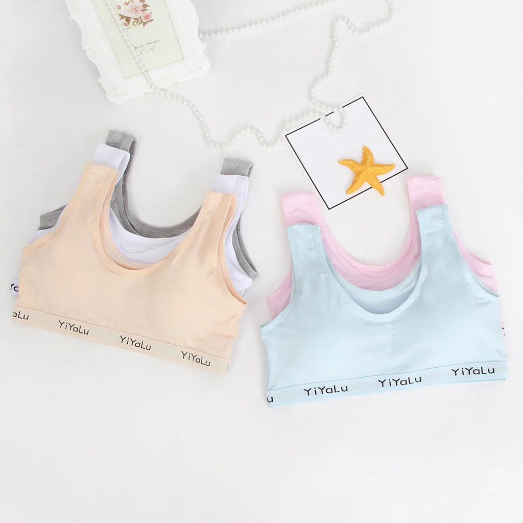 Kids Girls Underwear Bra Vest Underclothes Adjustable Buckle Undies ...