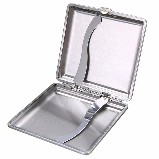 20 Cigarette Case Storage Holder Aluminum Storage Box Container Double ...