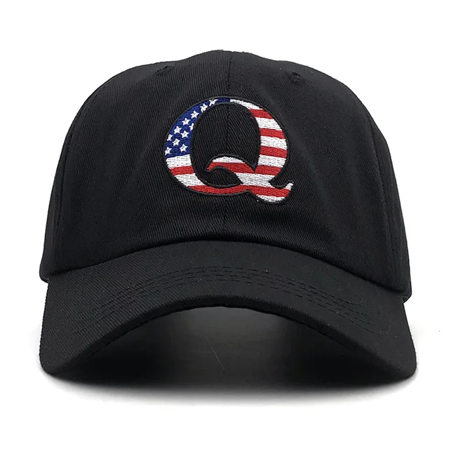 QAnon Q US Flag embroidery dad hat WWG1WGA on Back baseball cap ...