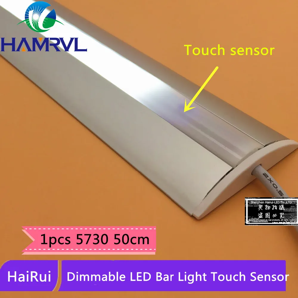 Wholesale 1pcs 50CM 5730 dimmable under cabinet strip lighting touch ...