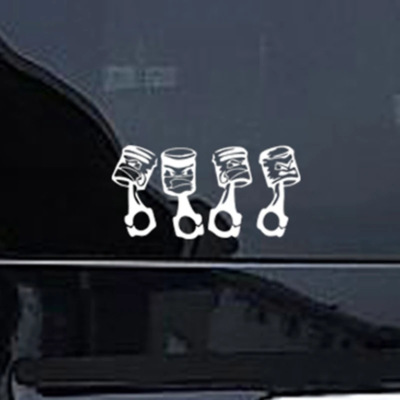 20cm x 10cm Car Sticker Personality Small Angry Pistons Car Decal Car ...