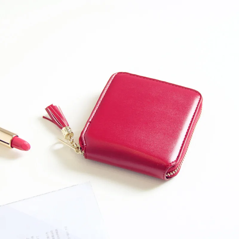 Billeteras de cuero de moda para mujer, cartera pequeña de marca de ...