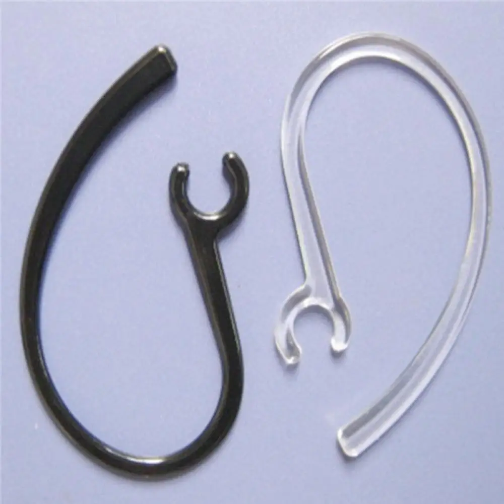 10pcs 6mm Earhook Plastic Black White Bluetooth Headset Earpiece ...