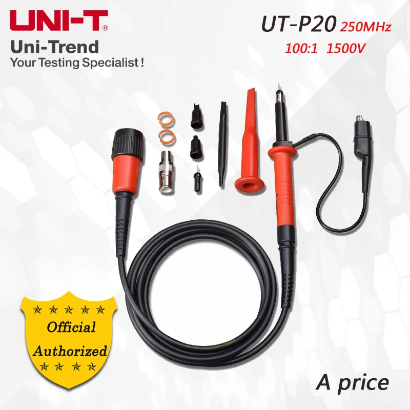 UNI-T UT-P20 Passive probe 250MHz 1500V; oscilloscope high voltage ...