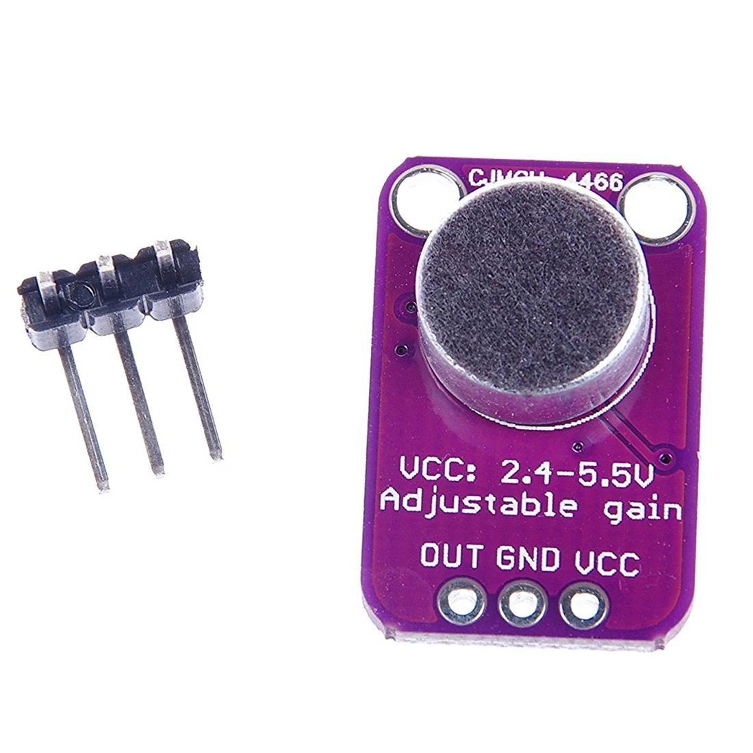 MAX4466 Electret Microphone Amplifier Adjustable Gain for Arduino ...