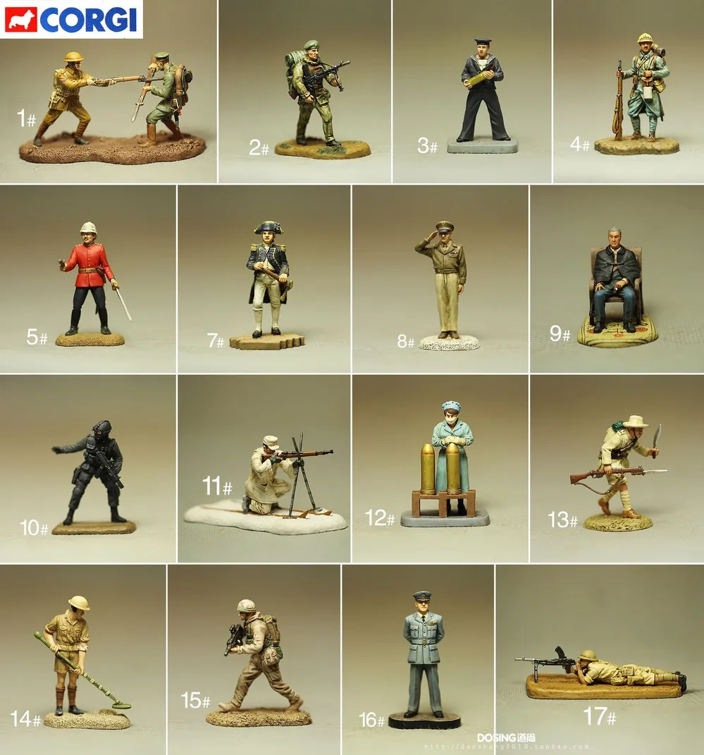 Us Corgi New Boxed Solid Metal Alloy 1:32 Wwii Soldier Doll Ornaments ...