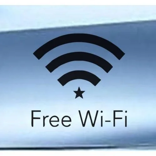 Sticker Wifi Sign Bumper Decorative Vinyl Adhesive Decor Sticker 13x13 ...