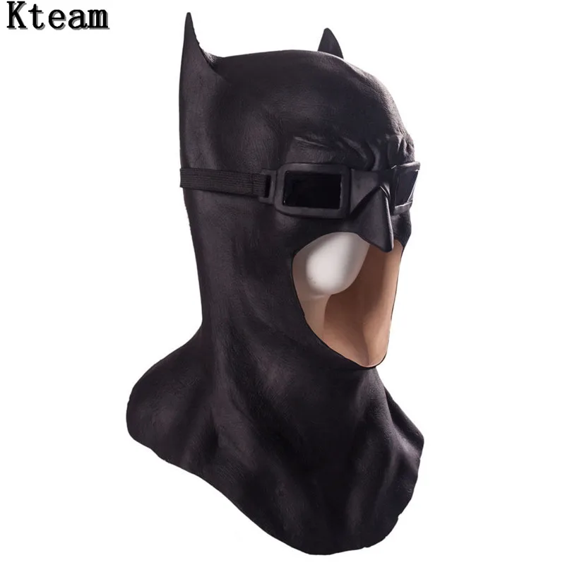 Realistic Halloween Full Face Latex Batman Mask Costume Superhero The ...