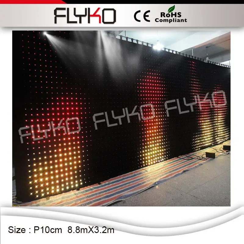 High Quality Folding Led Display / moving Led Curtain / LED Video wall ...