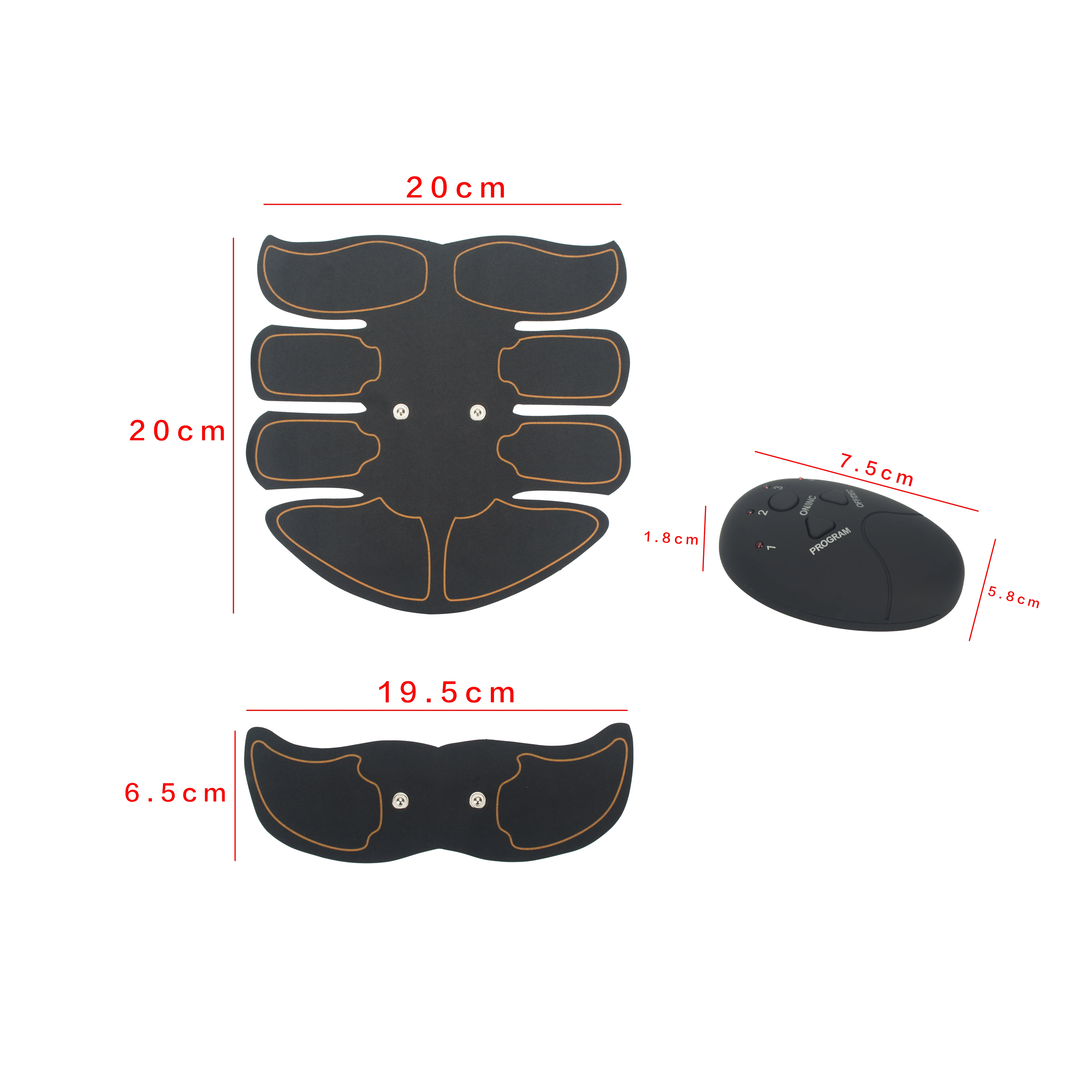 Trainer Abdominal Muscle Trainer Pad Power Fit Vibration Fitness ...