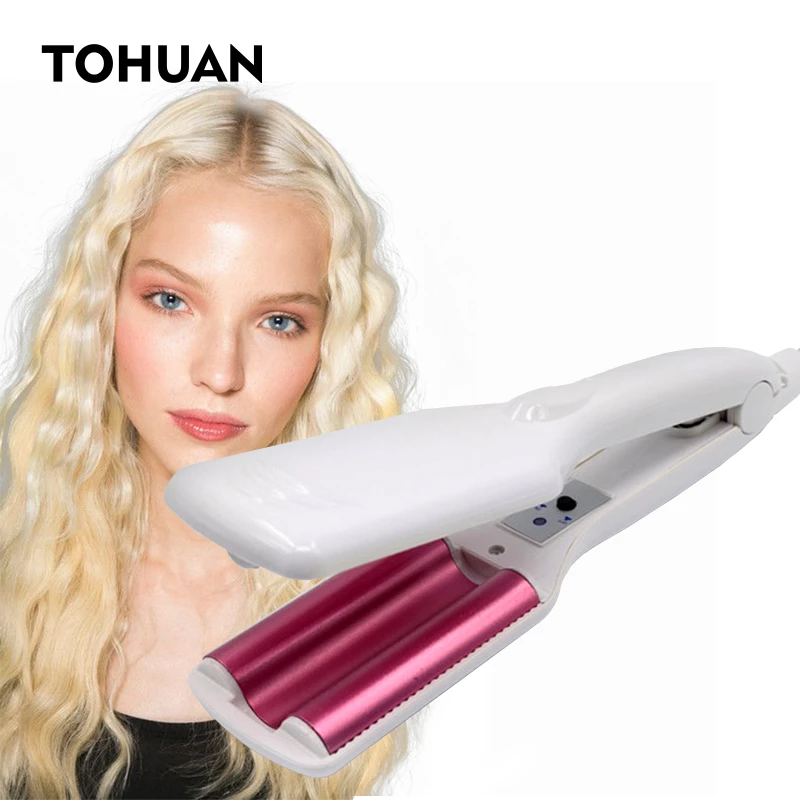 Professional Hair Wave Iron Ceramic Hair Curling Tool Triple Barrels ...