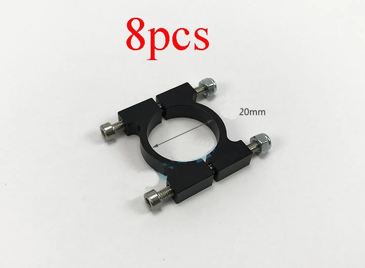 Yuenhoang 8PCS CNC Aluminum Alloy D20mm Pipe Clamp 20mm Tubing Clip ...