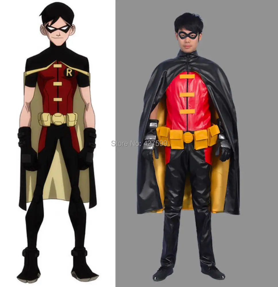 Hot Deluxe Young Justice Robin Cosplay Costume - Cosplay Costumes ...