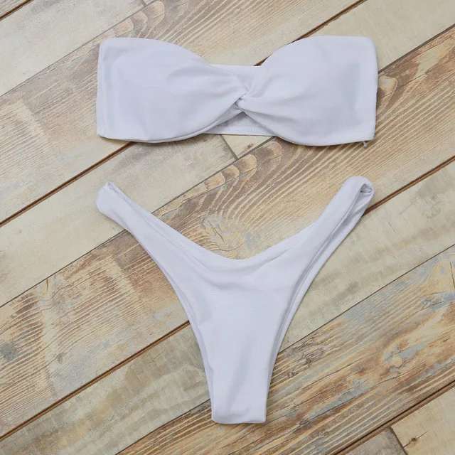 2018 Venus Vacation Push Up Strapless Sexy Women Bathing Suit Chest