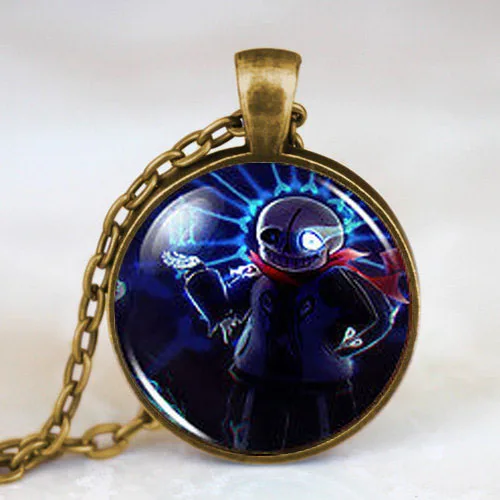 Undertale jogo fãs mau tempo moda na moda colar de aço bronze pingente ...