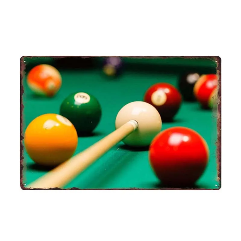 Bar Pool Hall Signs