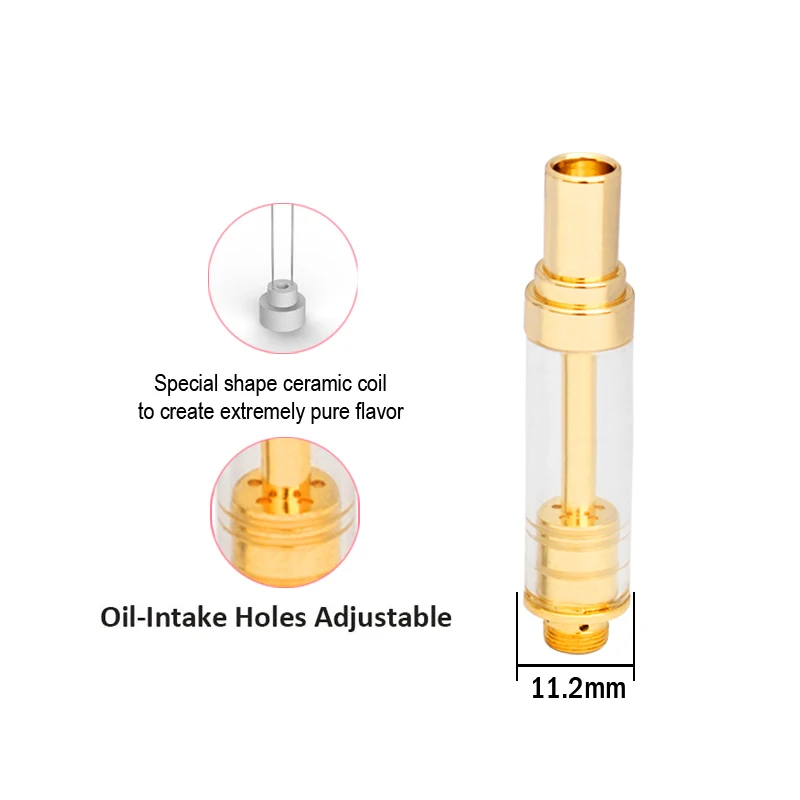 A11 Electronic Cigarette Atomizers Ceramic Coil Glass Pyrex Oil Cartridge Vape Atomizer Tank 11 ...