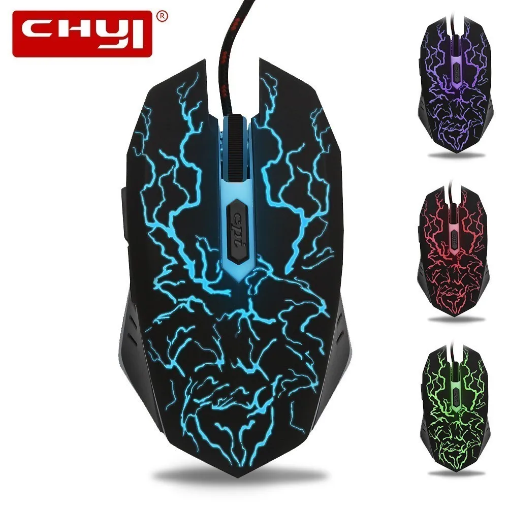 CHYI 6D Gaming Mouse Gamer Backlit PC Computer Mice 1600 DPI USB ...