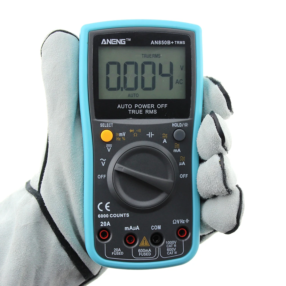 AN850B+ 6000 counts LCD Digital Multimeter DMM with NCV Detector DC AC ...