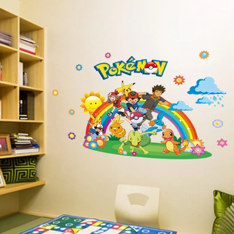 Pokemon Pikachu Go Wall Stickers For Kids - KawaiiMerch.com
