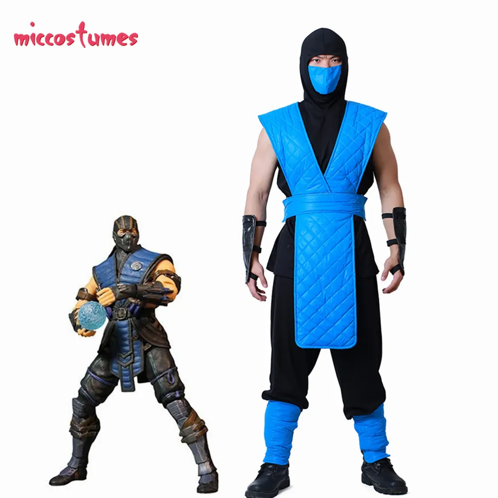 Sub Zero Cosplay Costume Mortal Kombat Full Set for Men-in Game ...