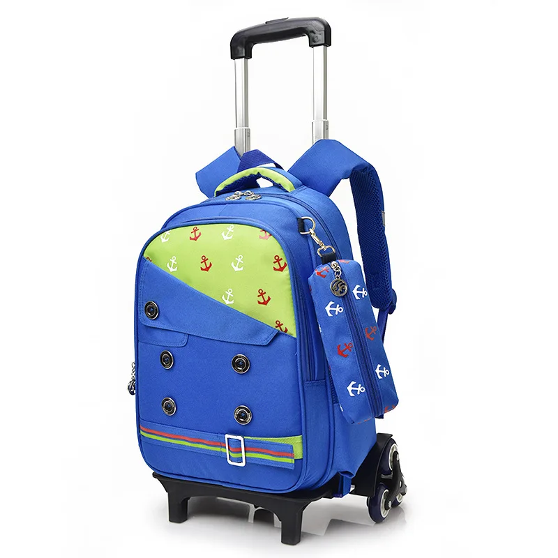 Children wheeled backpack for School kids Rolling bags On wheels kid's ...