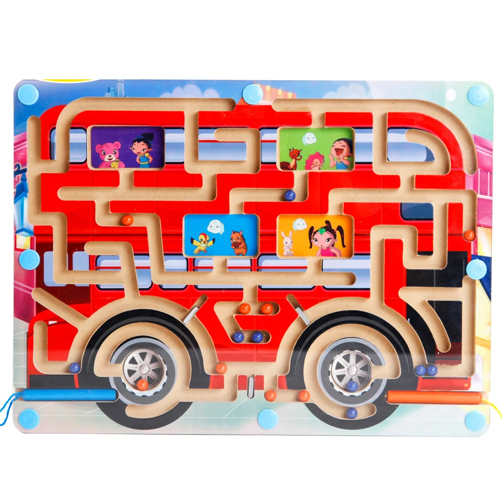 Wooden magnetic stick maze ball baby toy magnetic pen ball maze toy ... Wooden magnetic stick maze ball baby toy magnetic pen ball maze toy ...