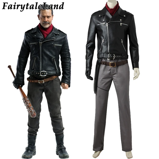 The Walking Dead Negan Cosplay Costume TV season 8 Carnival Halloween ...
