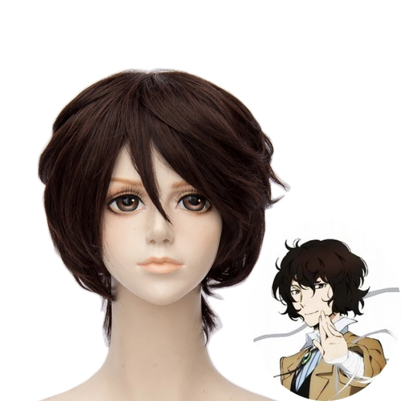 Anime Bungo Stray Dogs Dazai Osamu Wig Cosplay Costume Women & Men ...