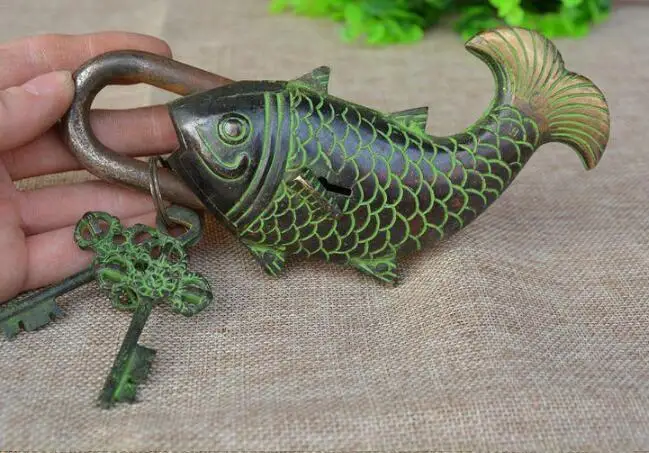 Ornaments | Locks | Statues Sculptures - 7 Bronze Animal Copper ...