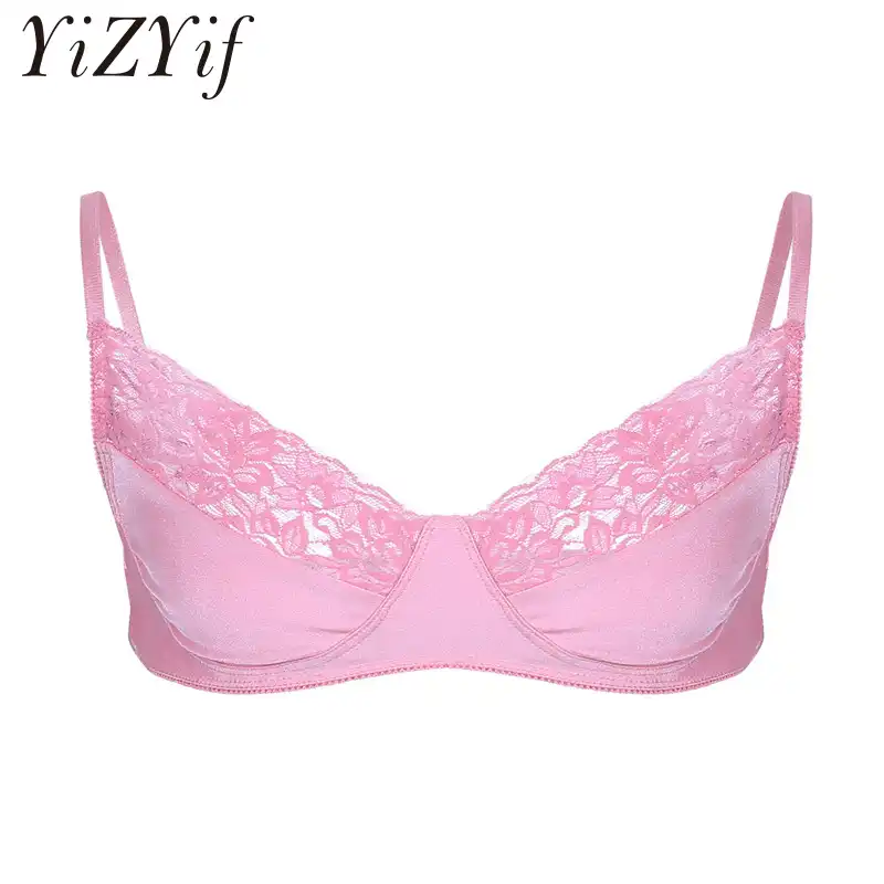Yizyif Men Bra Sexy Underwear Sissy Gay Men Underwear Lingerie Smooth