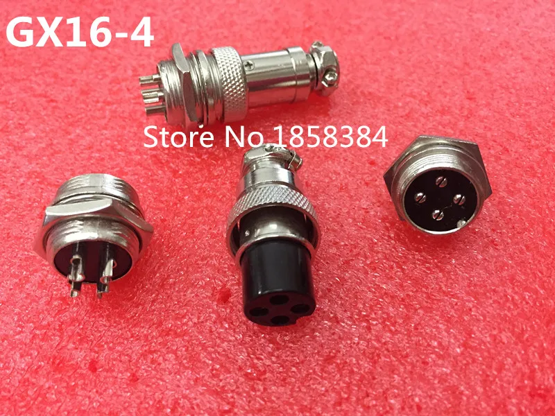 50pair=100pcs Gx16 Gx16-4 4p 4pin 16mm Male & Female Wire Panel ...