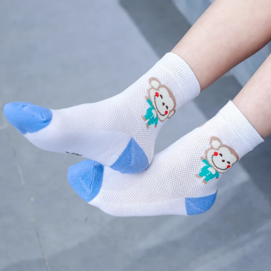 Famli 12 Pairs/Lot Baby Kids Summer Breathable Socks Lot Children Girl ...