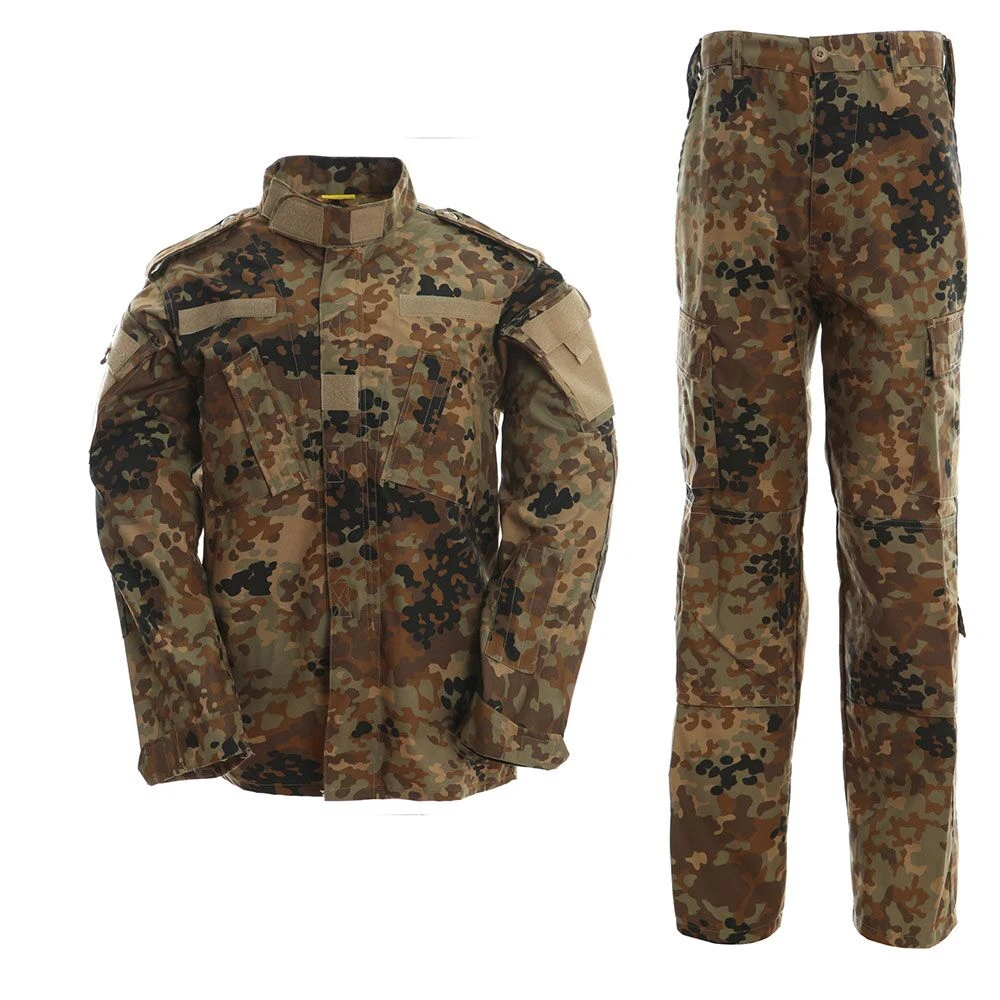 2017 New German flecktarn camo military uniform camouflage suit ...
