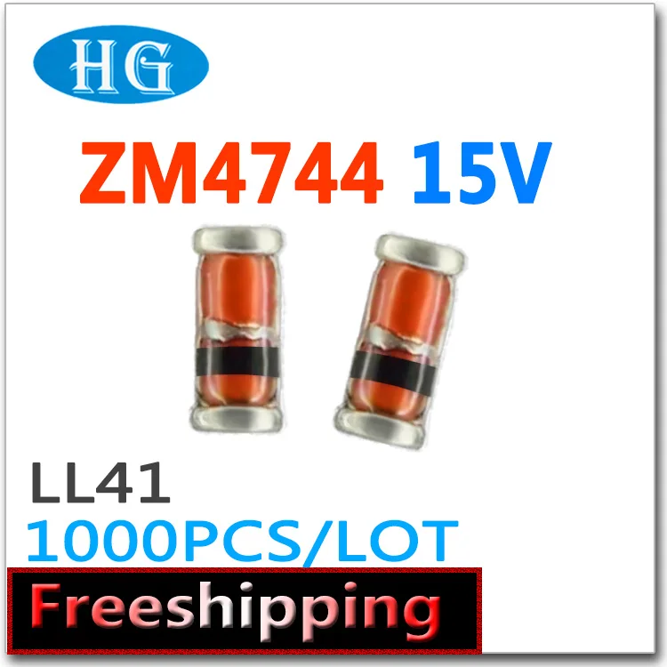 Zm4744 1000pcs/lot 15 15V LL41 1W ZM4744A 4744 3.3V 75V smd High ...