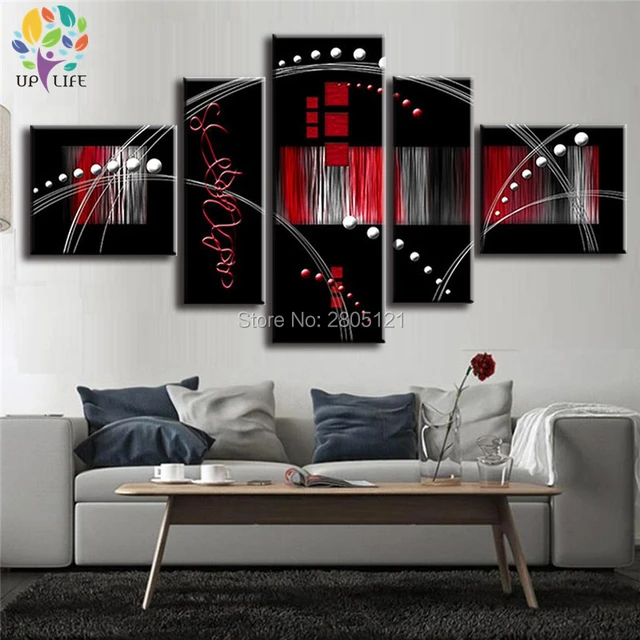 Red And Black Modern Living Room