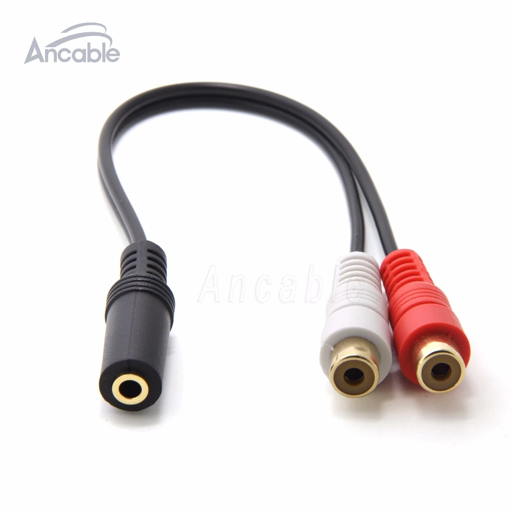 6" Stereo Splitter 3.5mm Jack To 2-rca Jacks Audio Adapter - Audio ...